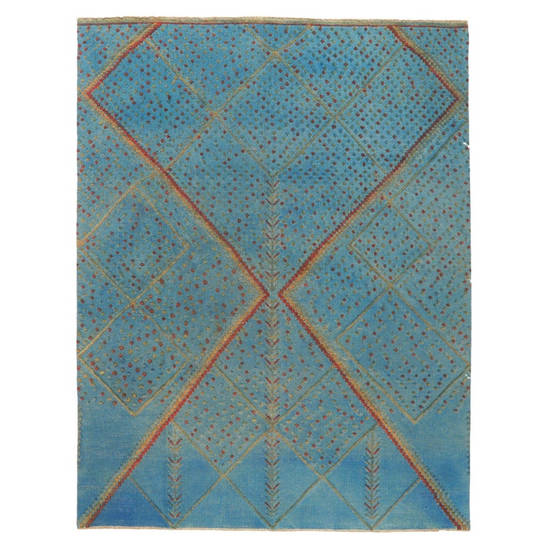 New Overdyed High-Low Rug For Sale at 1stDibs