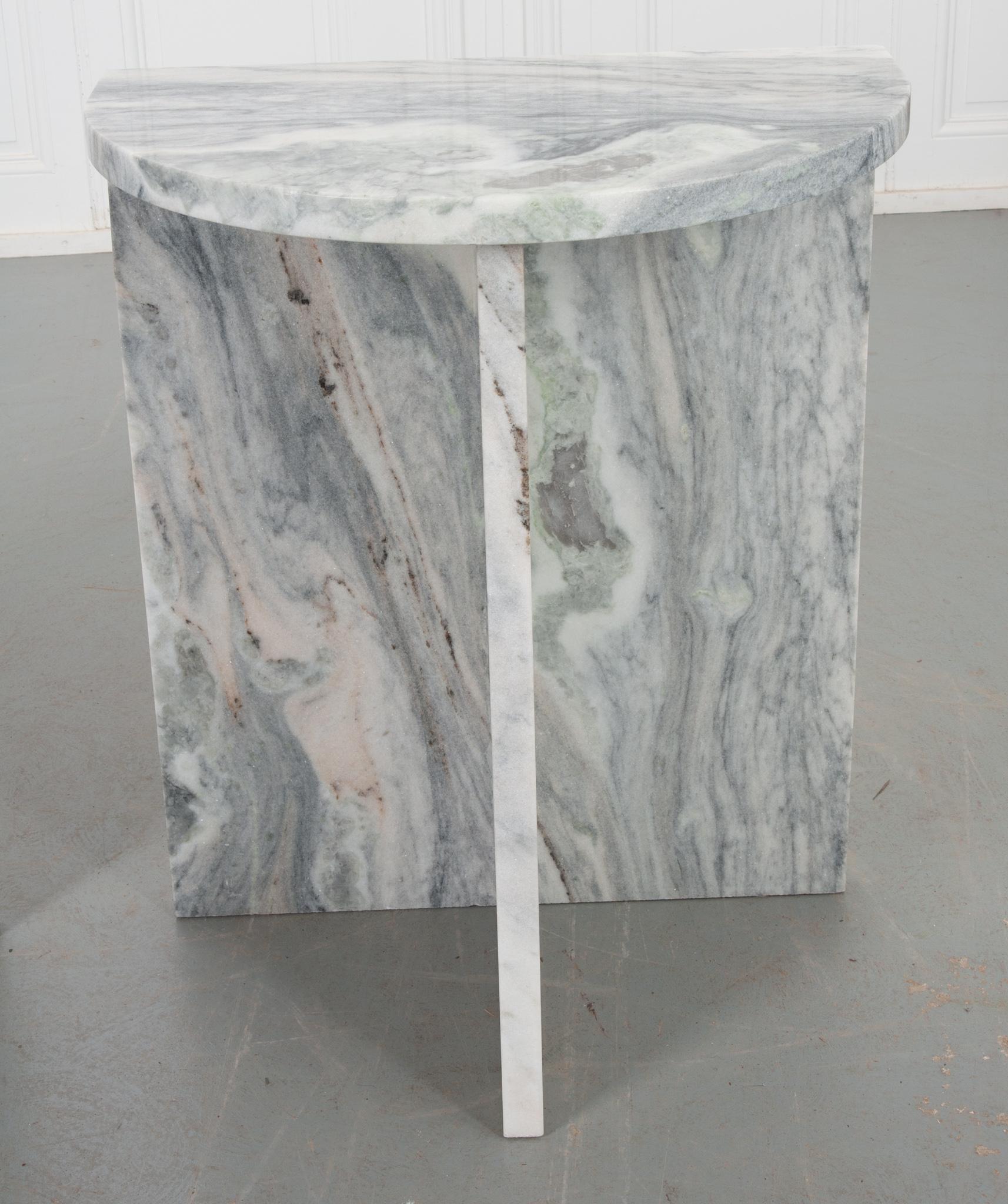 New Pair of Gloria Venato Marble Tables at 1stDibs