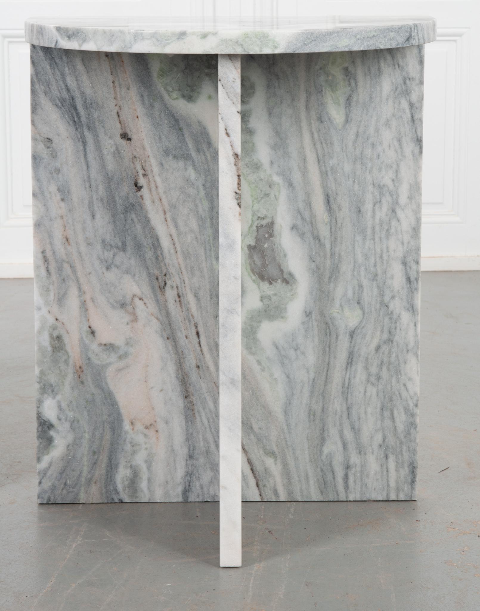 New Pair of Gloria Venato Marble Tables at 1stDibs