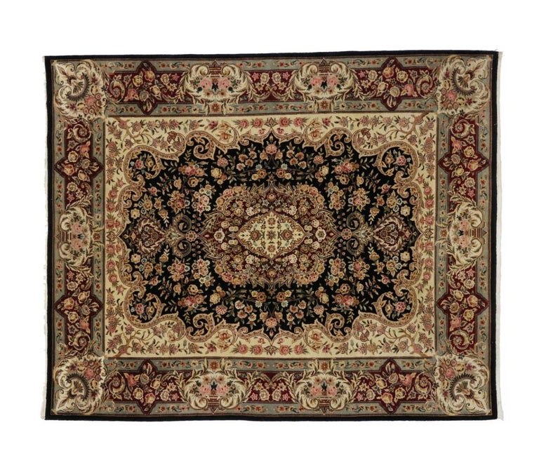 New Persian Style Rug with Traditional Kirman Design For Sale at 1stDibs