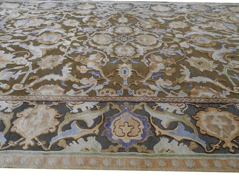 New Polonaise Rug Silk and Wool Antique Isfahan Design Bespoke Sizes ...