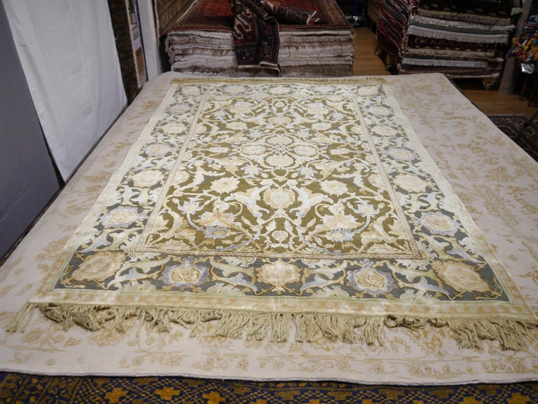 New Polonaise Rug Silk and Wool Antique Isfahan Design Bespoke Sizes at ...