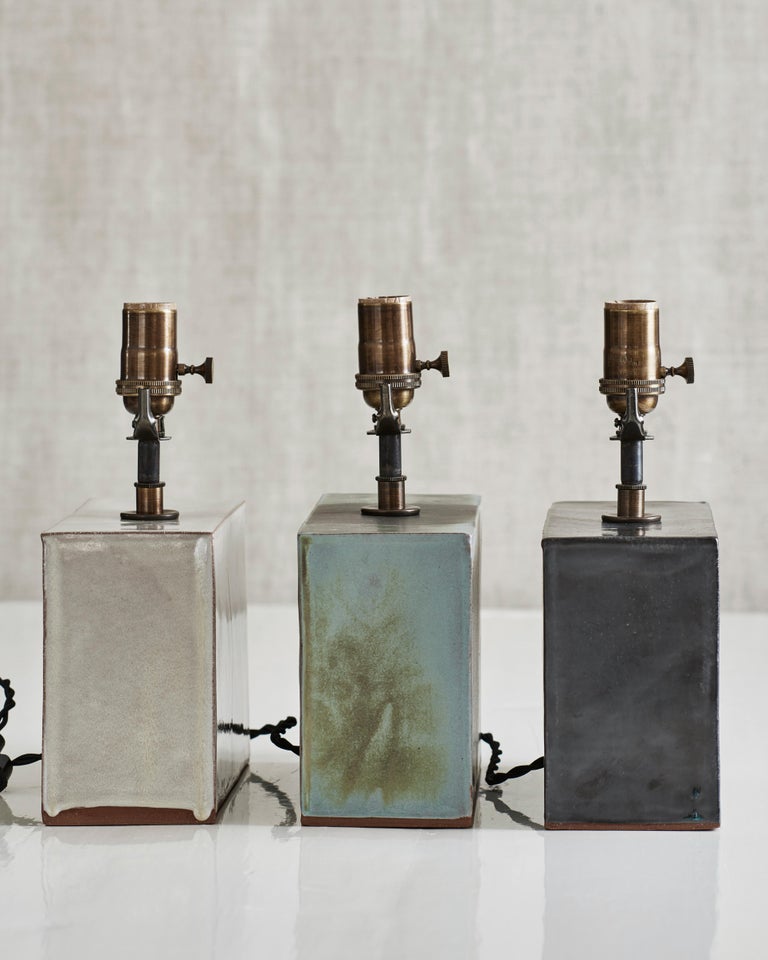 New Preston Lamp, Ceramic Sculptural Table Lamp by Dumais Made at 1stDibs