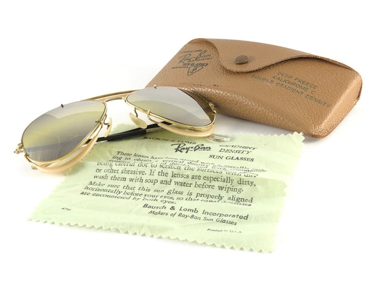 New Ray Ban Deep Freeze 12K Gold Kalichrome Collectors Item USA ...
