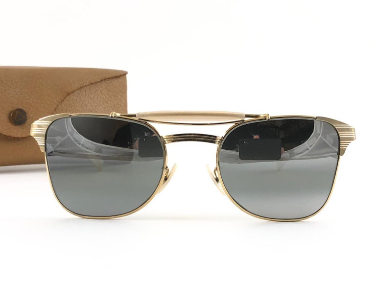 New Ray Ban Deep Freeze Signet 12K Gold Collectors Item USA Sunglasses ...