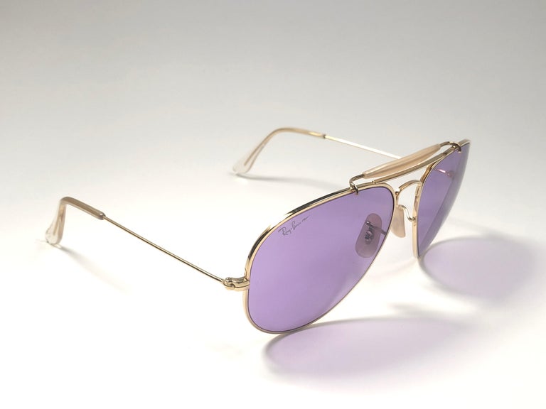 New Ray Ban Purple Chromax 62Mm Outdoorsman Collectors Item USA ...