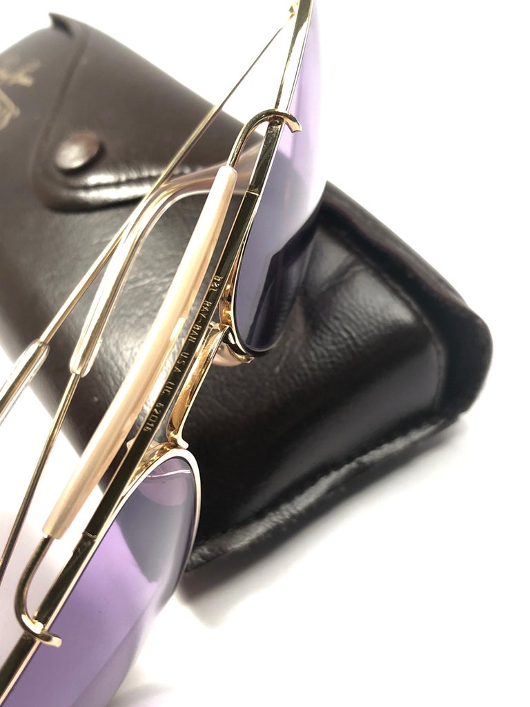 New Ray Ban Purple Chromax 62Mm Outdoorsman Collectors Item USA ...