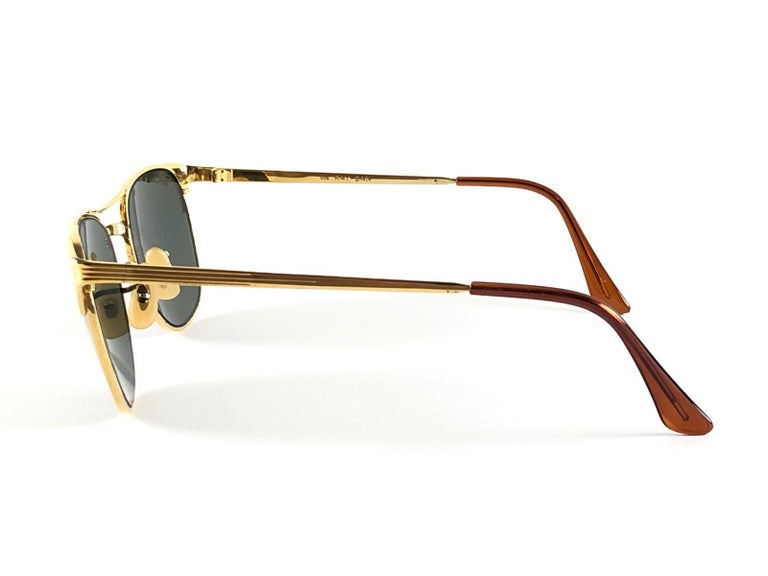 Vintage Ray Ban Signet Gold Classic Made in USA Sunglasses 1980's For ...