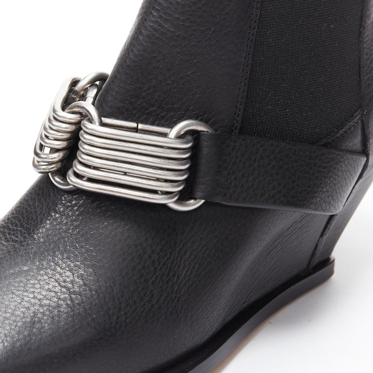 neu RICK OWENS Laufsteg schwarze Larry Kette quadratische Keil ...