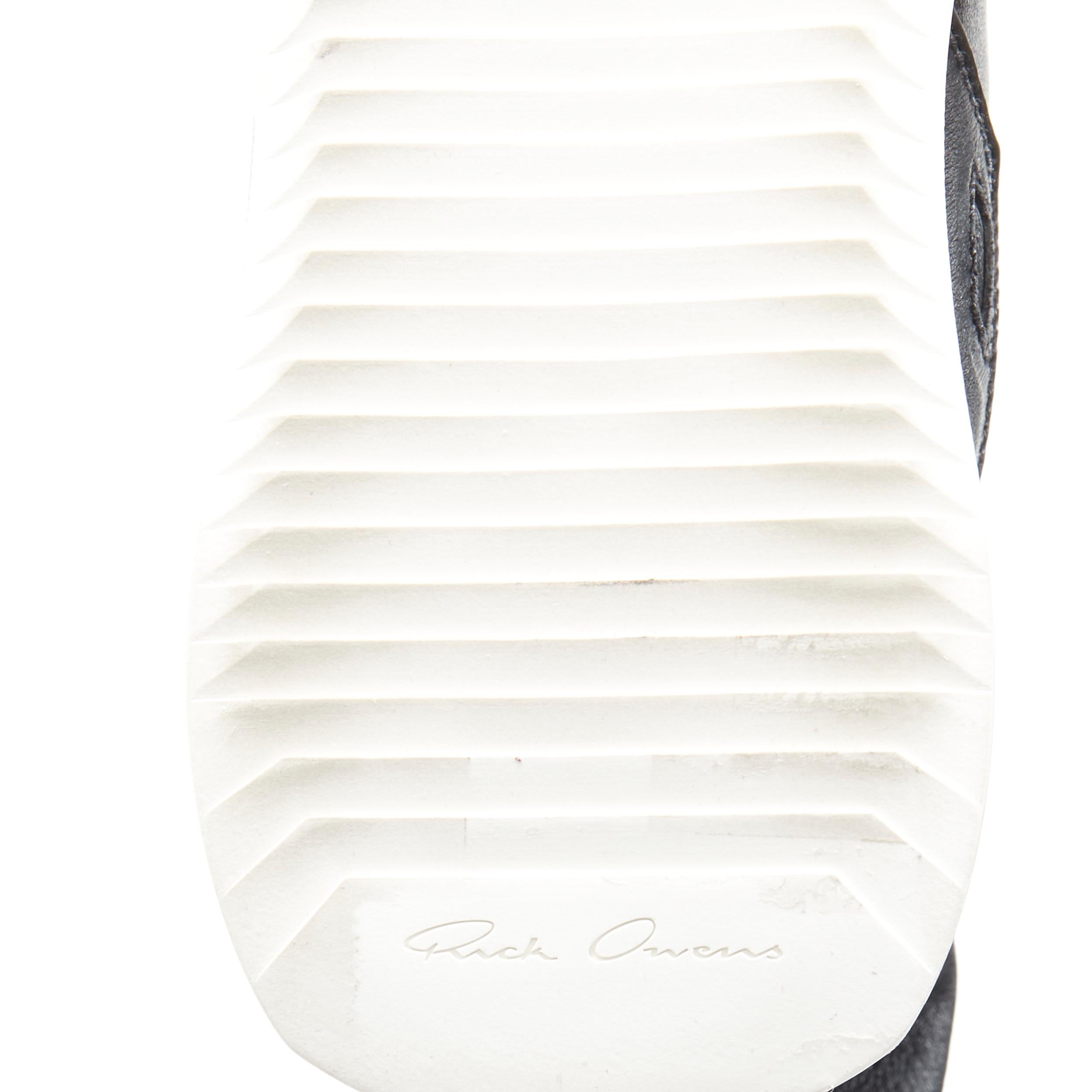 new RICK OWENS Runway New Runner Stretch silver black stocking boot ...