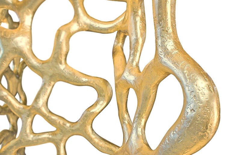 New Screen in Resin and Fiberglass in Gold For Sale at 1stDibs