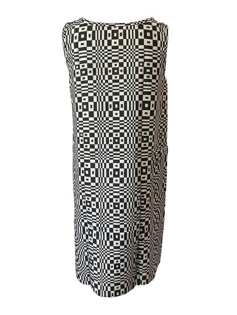 New Sealed Scott Paper Caper Black and White Op Art Paper Dress – S ...