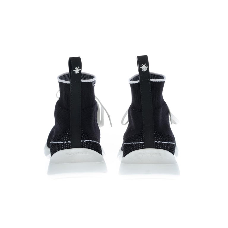 New Sneakers Christian Dior B21 high-rise sneakers in black canvas at ...