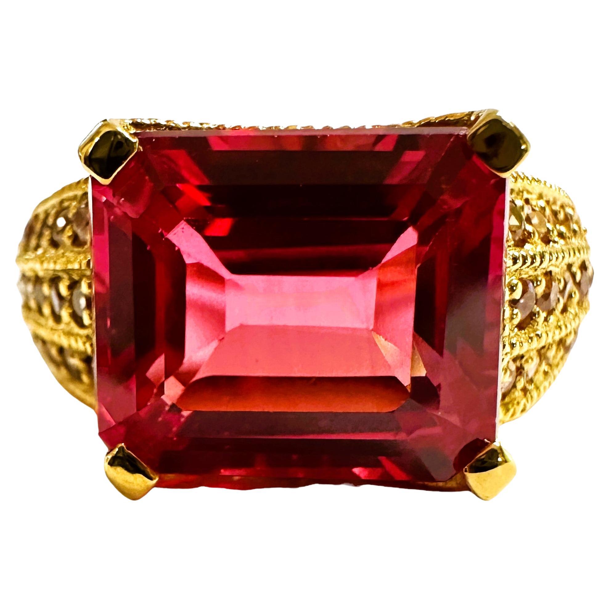 New Sri Lanka 11 Ct Padparadscha and Champagne Sapphire RGold Plated ...