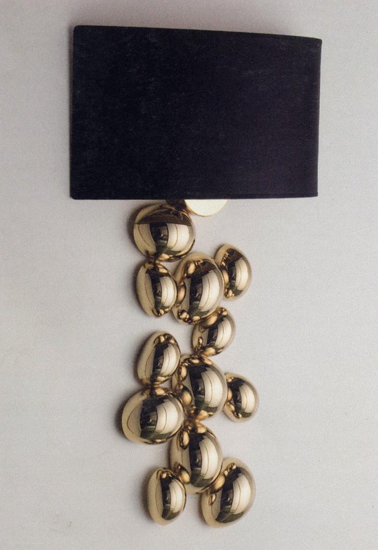 New "Stones" Handmade Sculpture Pendant Lamp in Chrome Finished For ...