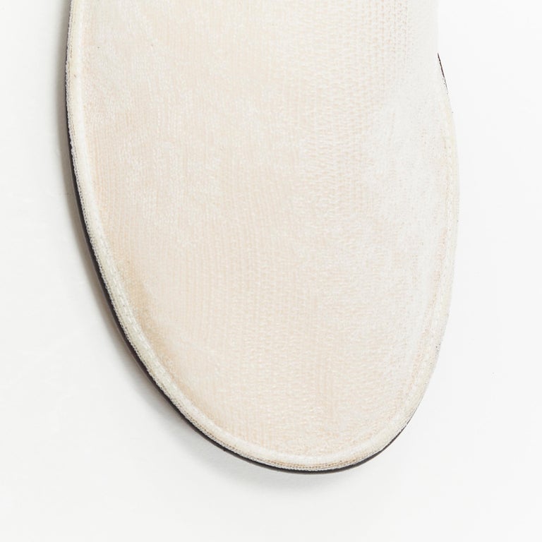 New The Row Sock Mesh White Sheer Round Toe Flats Shoes Eu40 At 1stdibs
