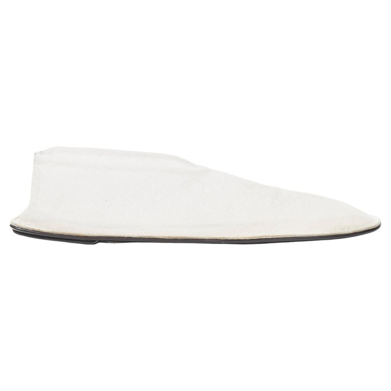 new THE ROW Sock Mesh white sheer round toe flats shoes EU40 at 1stDibs