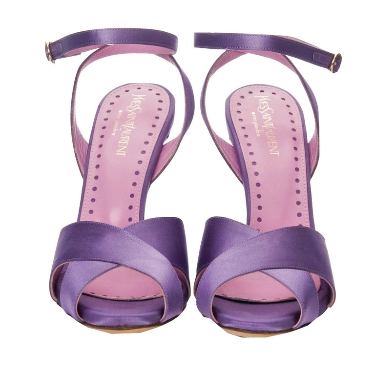 New Tom Ford for YSL Yves Saint Laurent Final Collection Satin Heels Sz ...