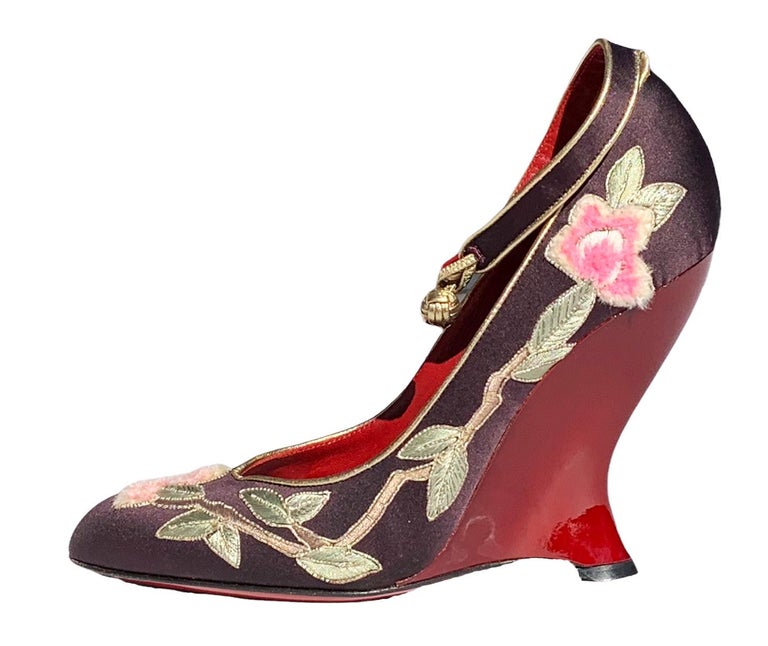 New Tom Ford for Yves Saint Laurent F/W 2004 *Opium* Lotus Pumps Shoes ...