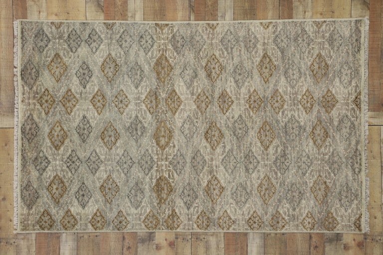 New Transitional Area Rug with Artisan Style and Geometric Pattern For ...