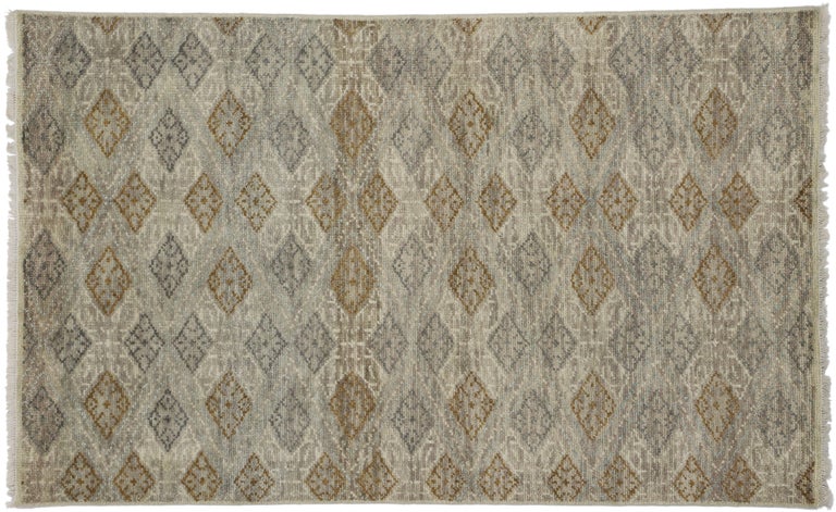 New Transitional Area Rug with Artisan Style and Geometric Pattern For ...