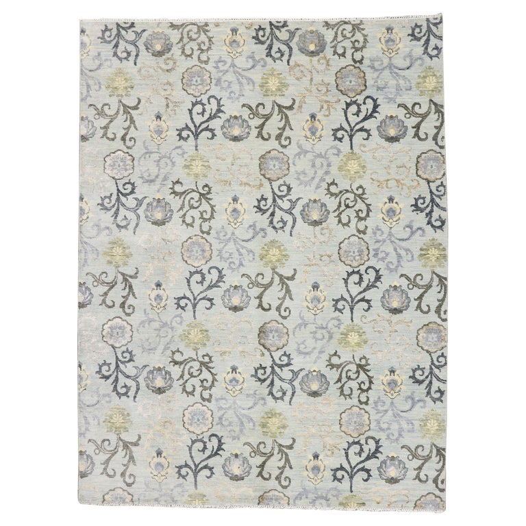 New Transitional Area Rug with Modern Abstract Floral Design For Sale ...