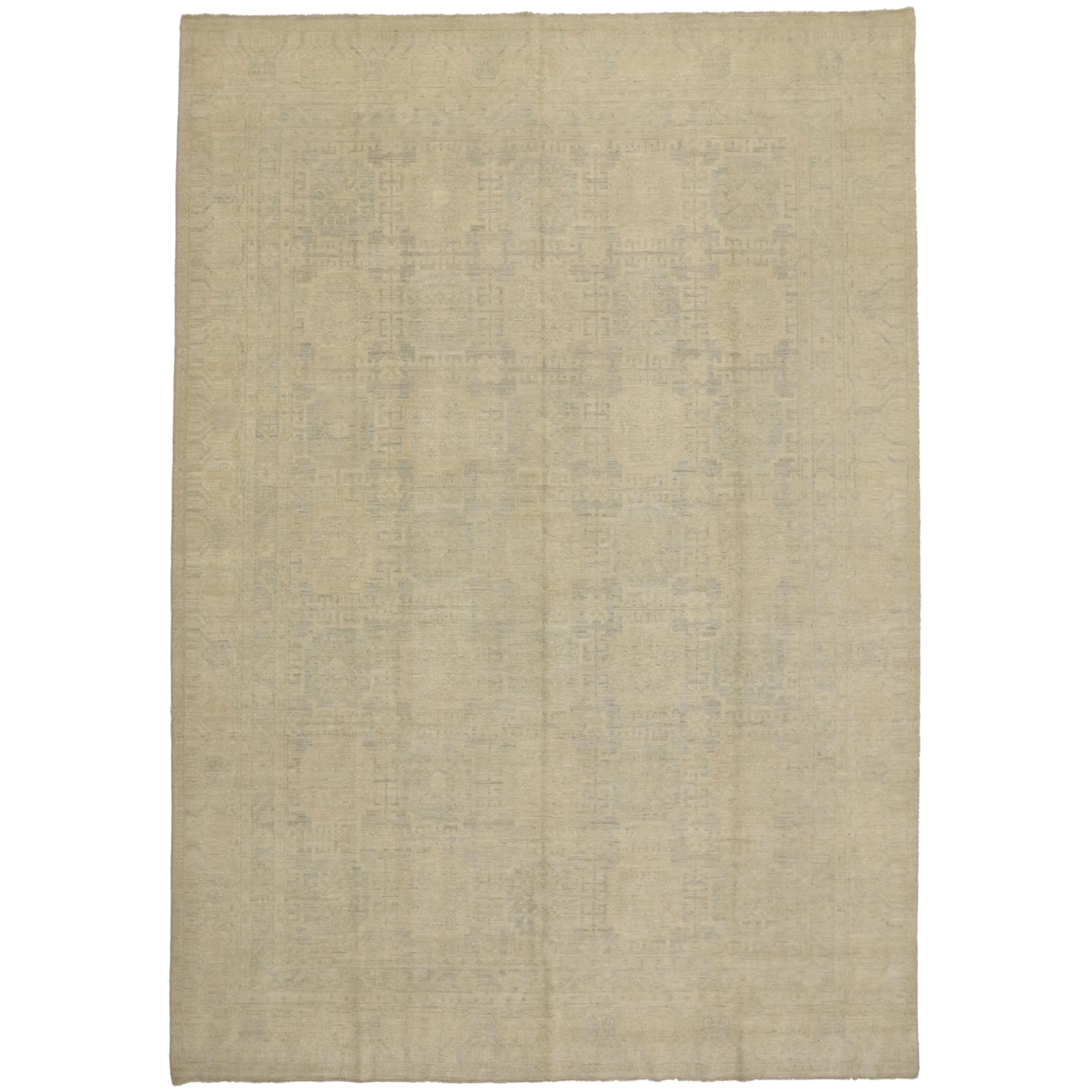 Vintage Transitional Area Rug with Colonial Style and Neutral Colors at ...