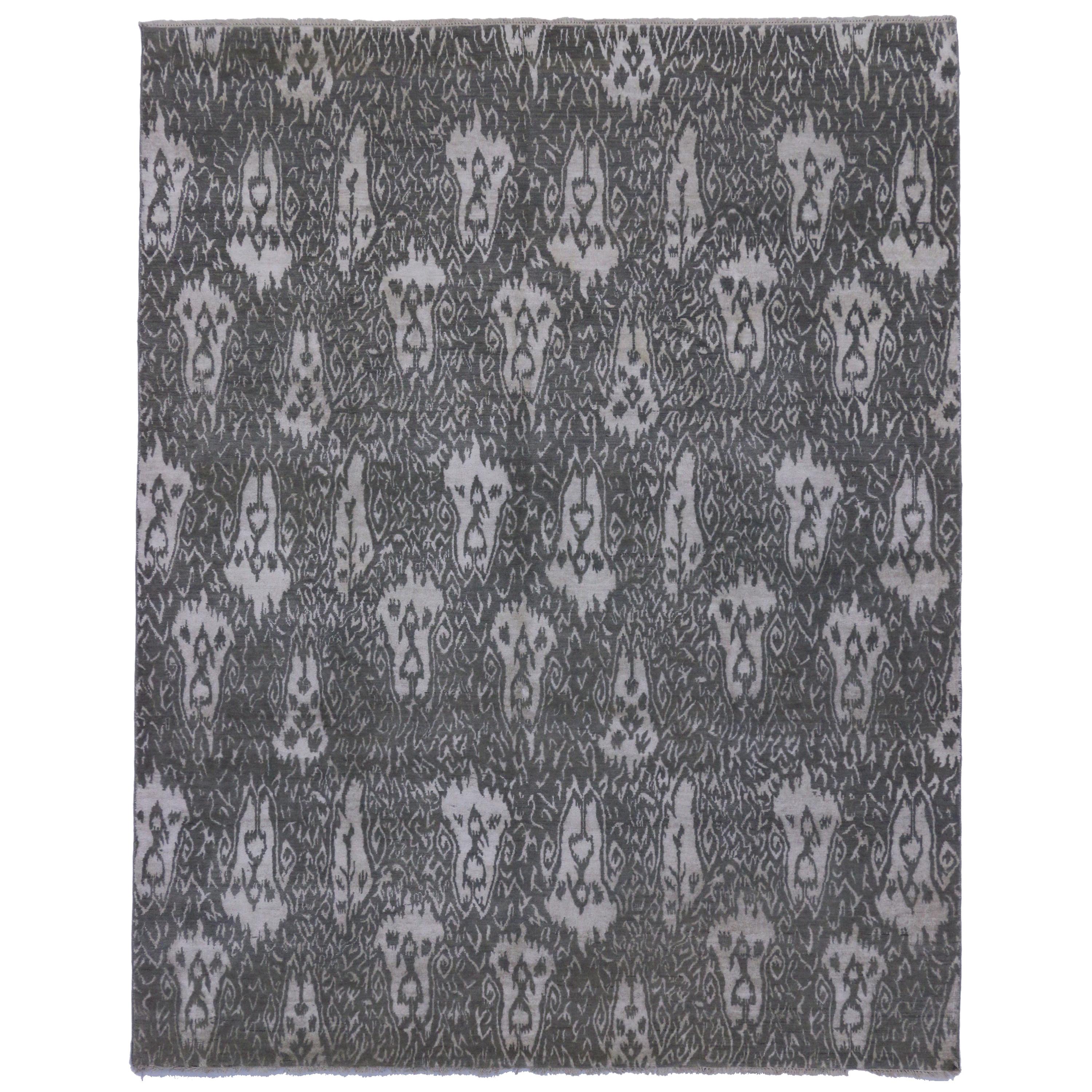 Contemporary Texture Area Rug with Transitional Style with Raised ...