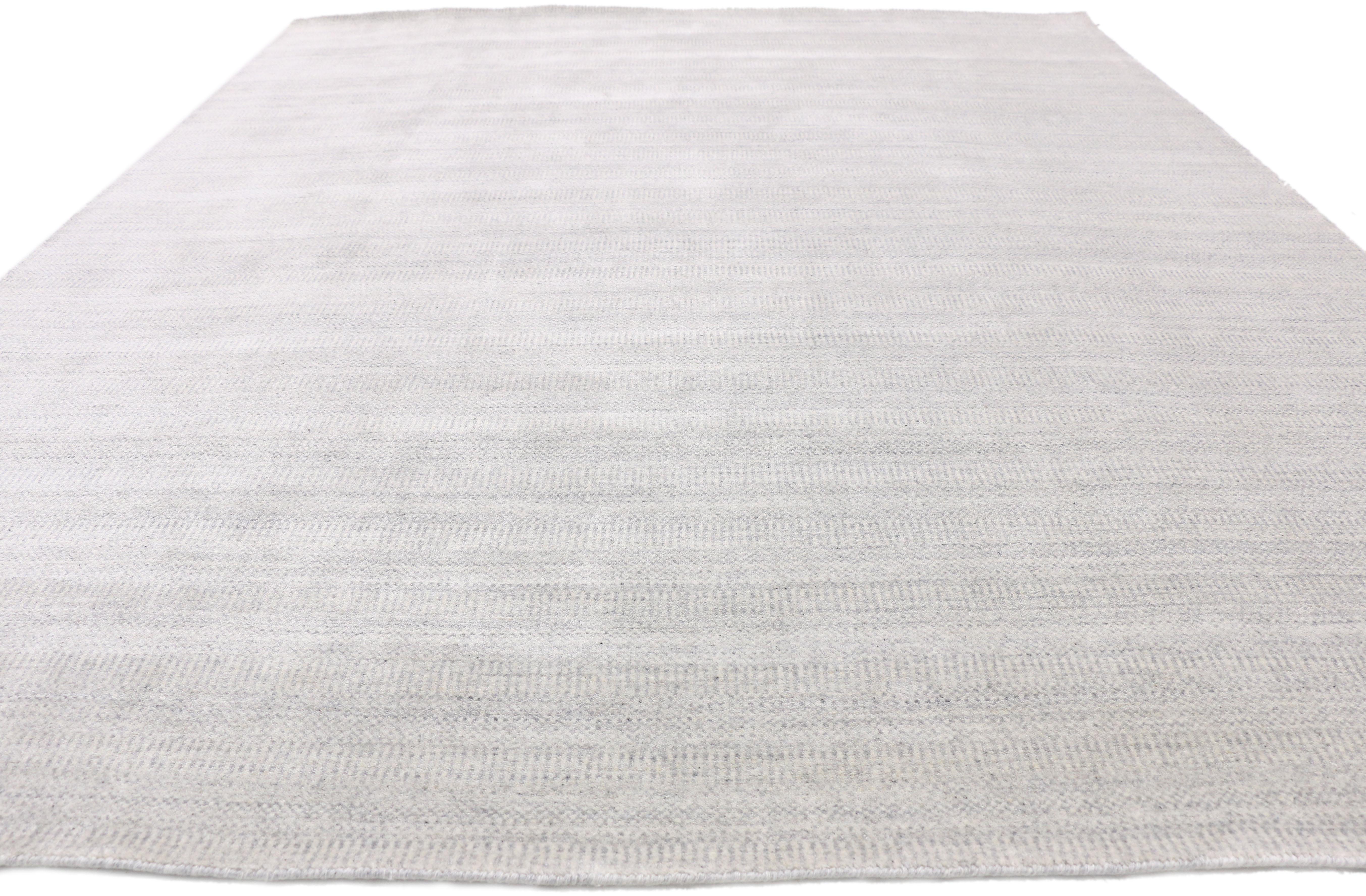 New Transitional Light Gray Area Rug with Scandinavian Modern Nordic ...