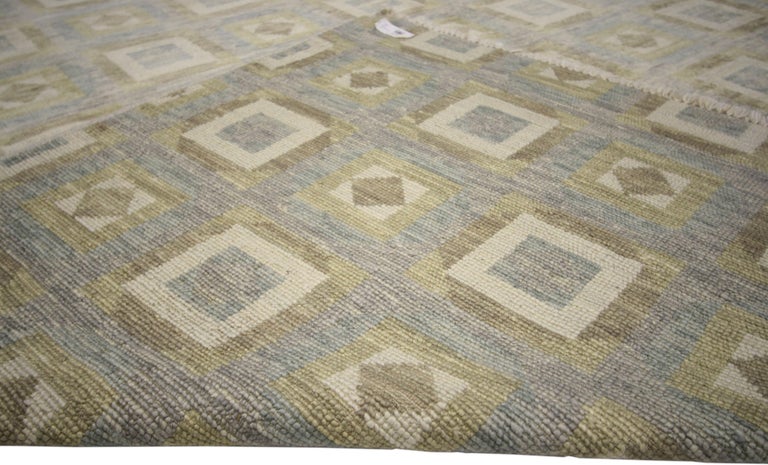 New Transitional Rug with Modern Geometric Design and Cubism Style For ...