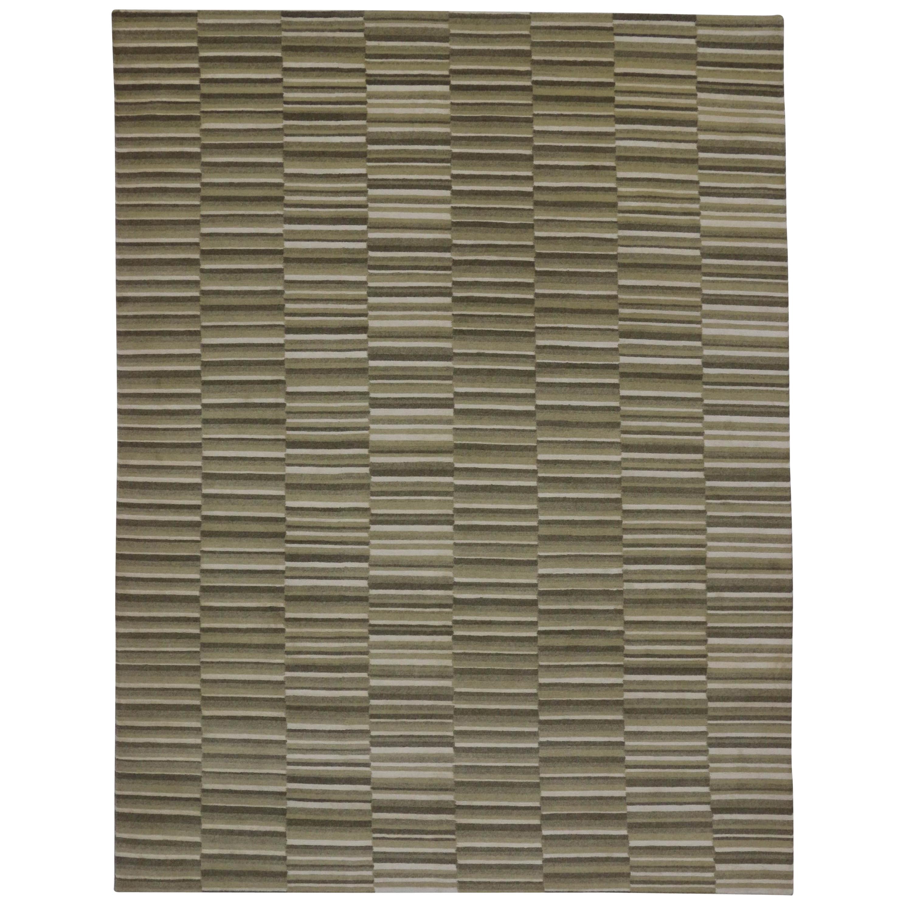 New Modern Striped Area Rug For Sale at 1stDibs