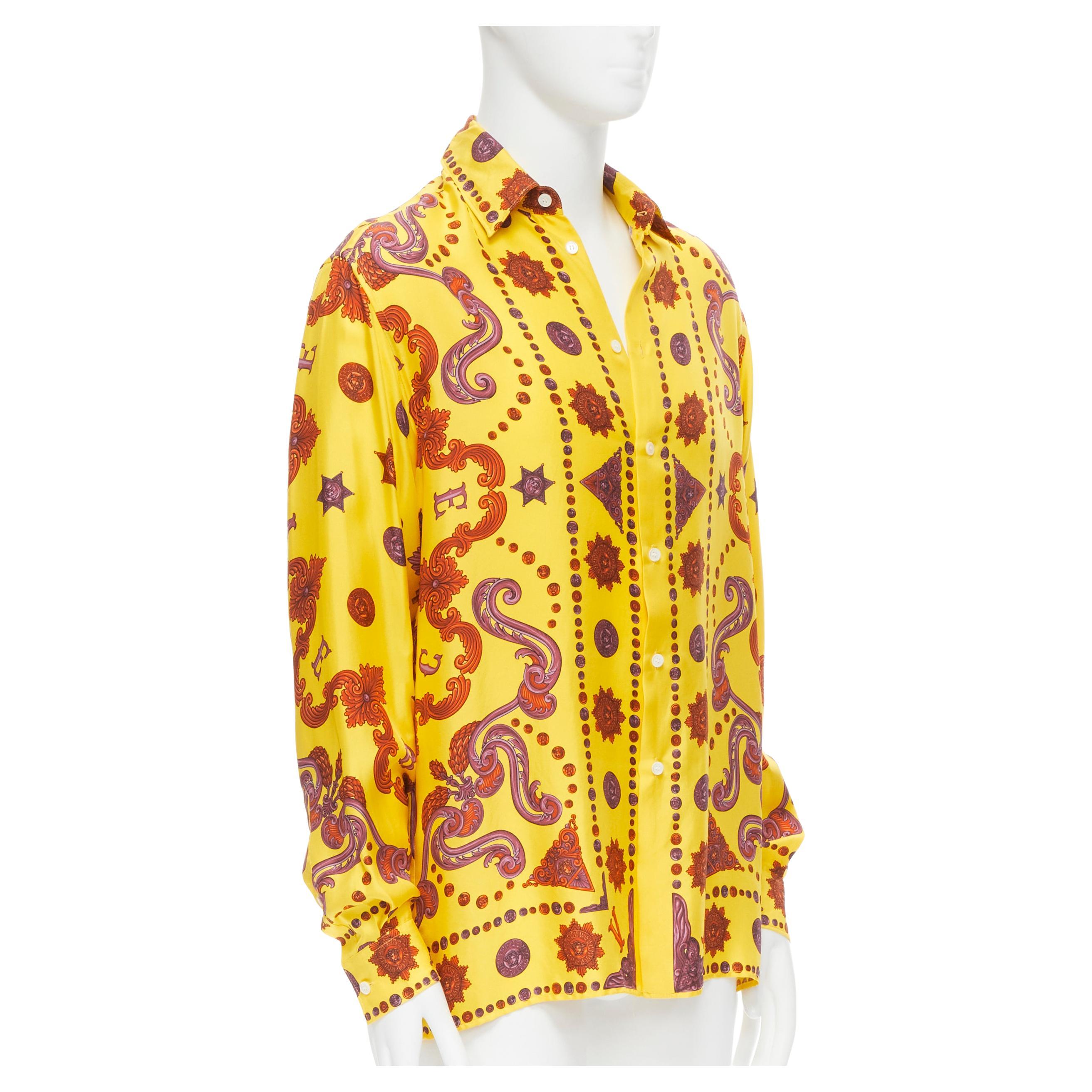 Versus Gianni Versace Angel Leopard Print Shirt at 1stDibs