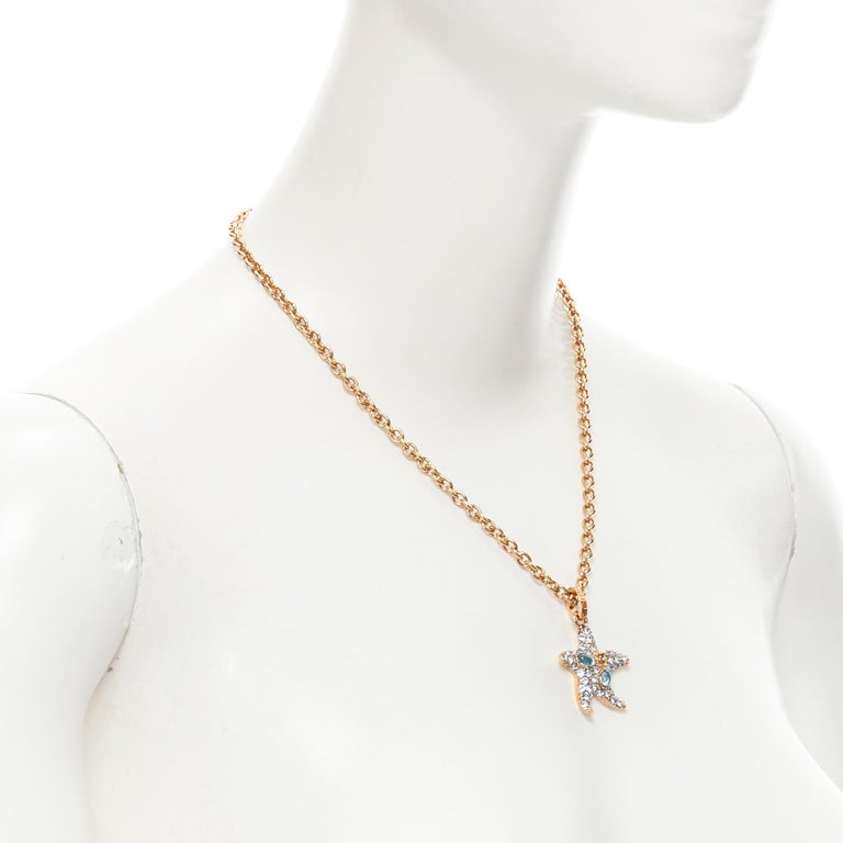 new VERSACE 2021 Tresor De La Mer blue crystal starfish Medusa gold ...