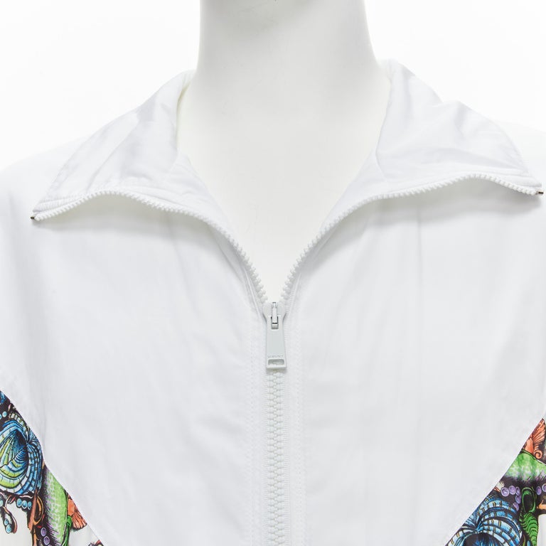new VERSACE 2021 Tresor De La Mer Runway white starfish track jacket ...