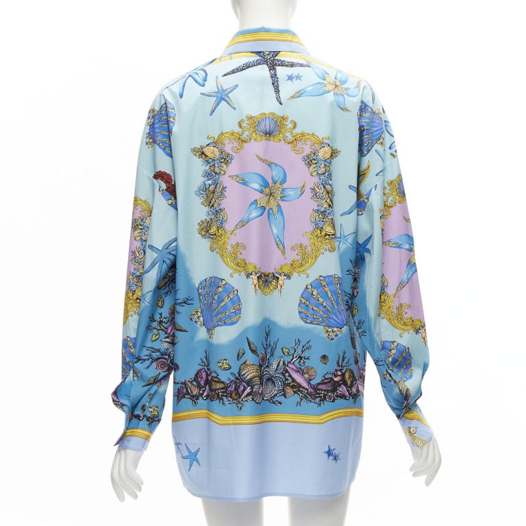 new VERSACE 2021 Tresor De La Mer Signature blue starfish oversized ...