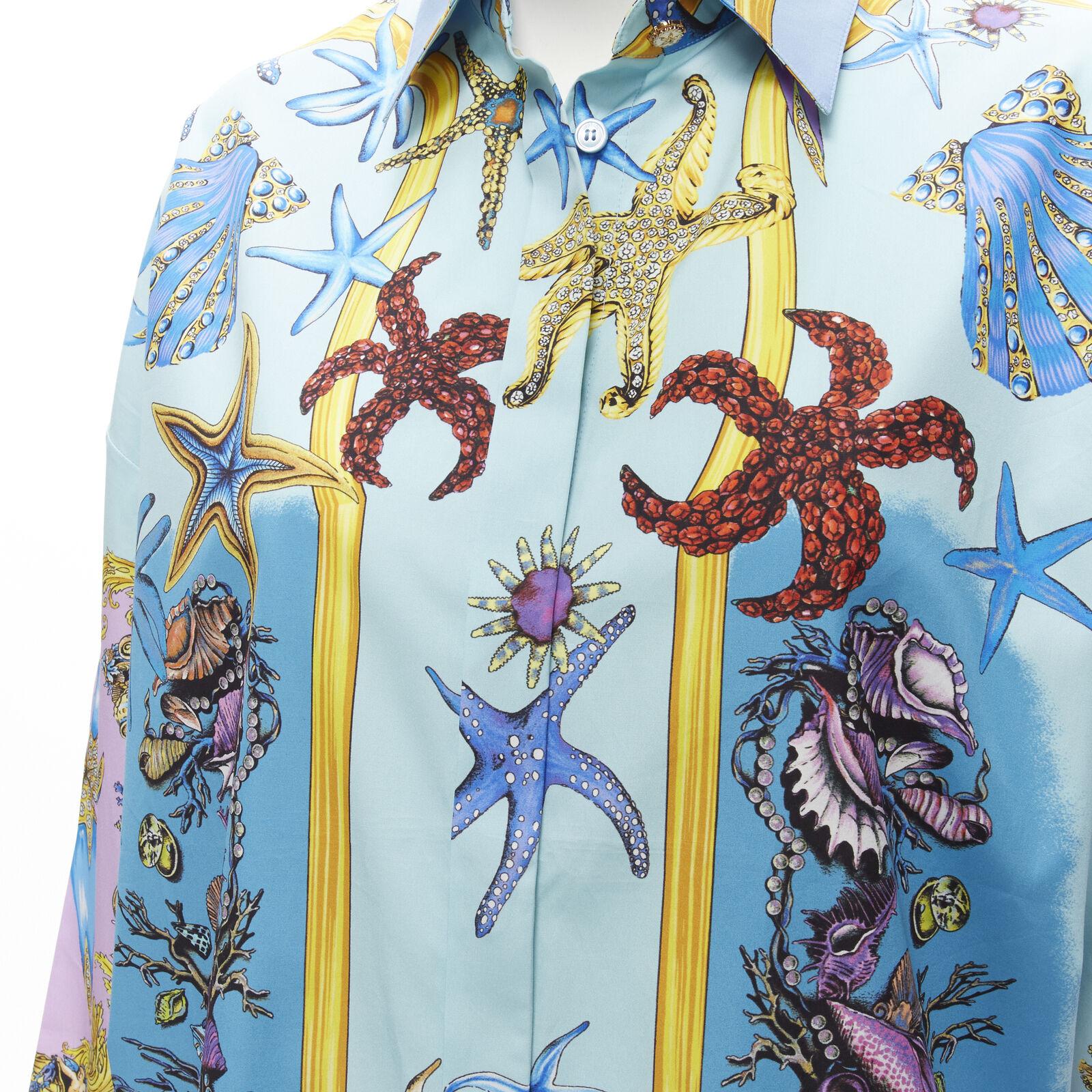 new VERSACE 2021 Tresor De La Mer Signature blue starfish oversized ...