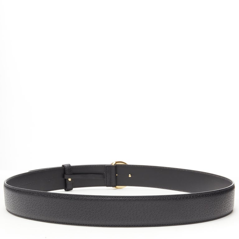 new VERSACE Biggie Medusa Medallion Coin gold buckle black belt 80cm 30 ...
