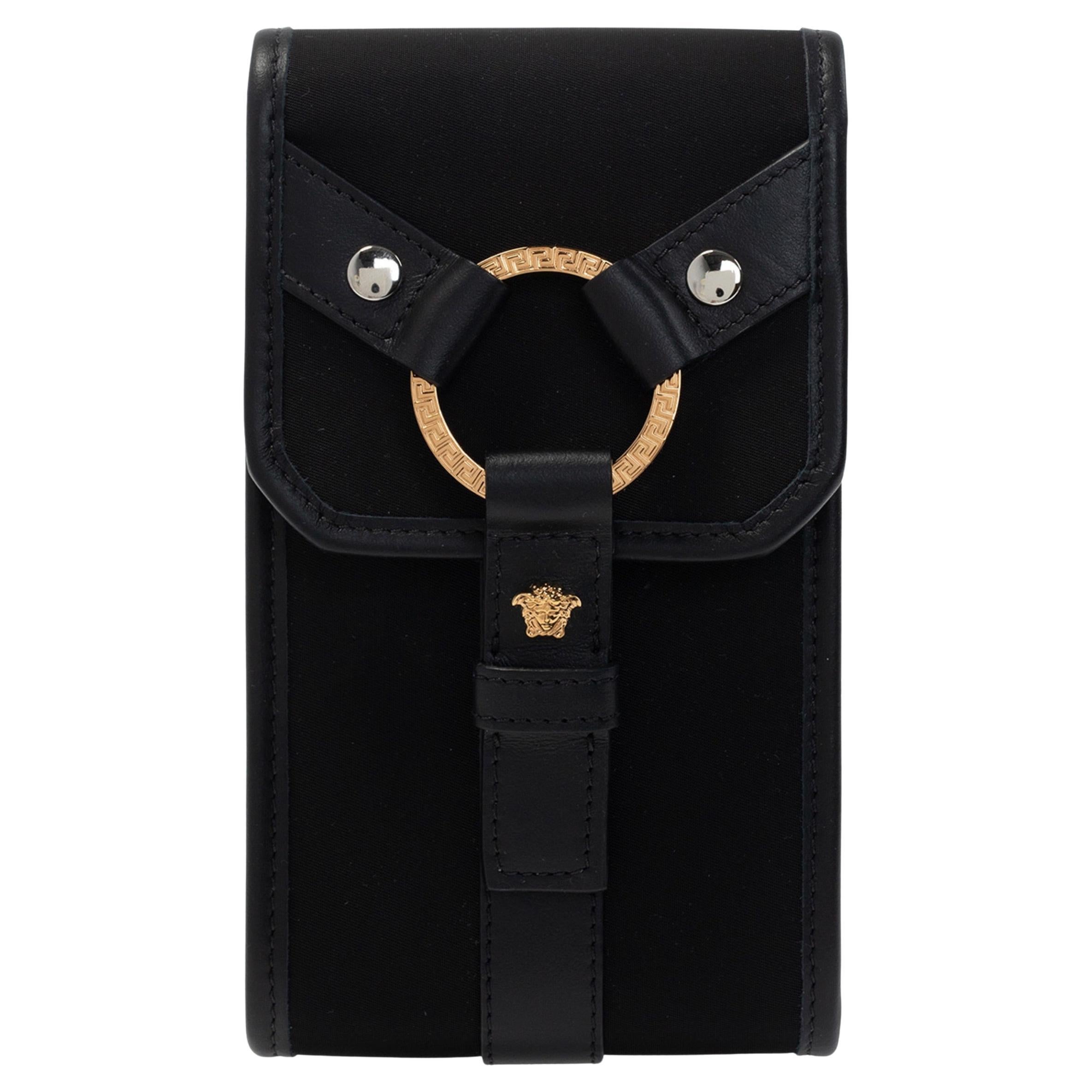 NEW Versace Red Virtus La Greca Monogram Leather Crossbody Bag For Sale ...