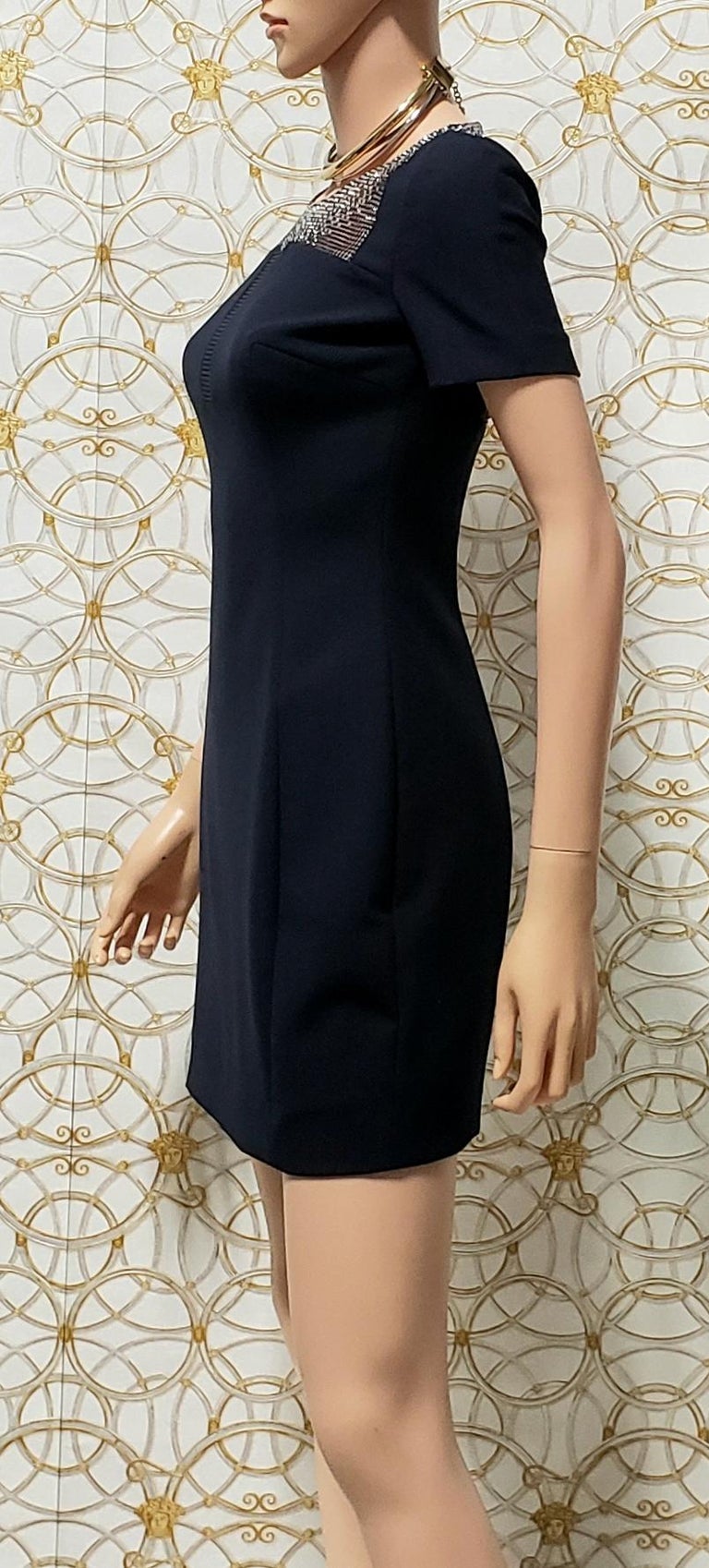 New VERSACE COLLECTION CRYSTAL EMBELLISHED DRESS 40 - 4 For Sale at ...