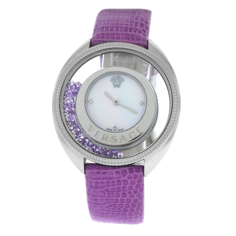 New Versace Destiny Spirit Floating Crystals Quartz Watch For Sale at ...
