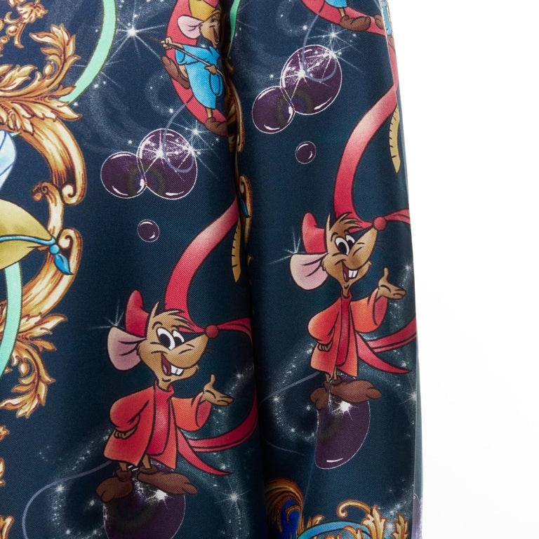 new VERSACE DISNEY 2020 Limited Edition Cinderella Baroque silk shirt ...