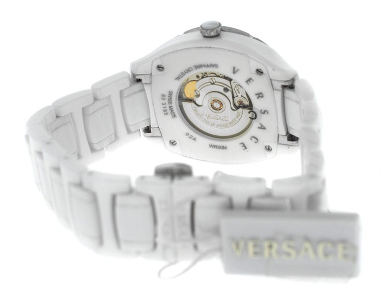 New Versace DV One Ceramic Automatic Diamond Watch For Sale at 1stDibs ...