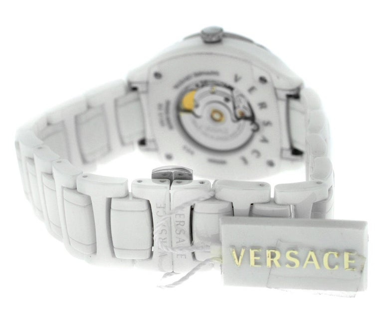New Versace DV One Ceramic Automatic Diamond Watch For Sale at 1stDibs ...