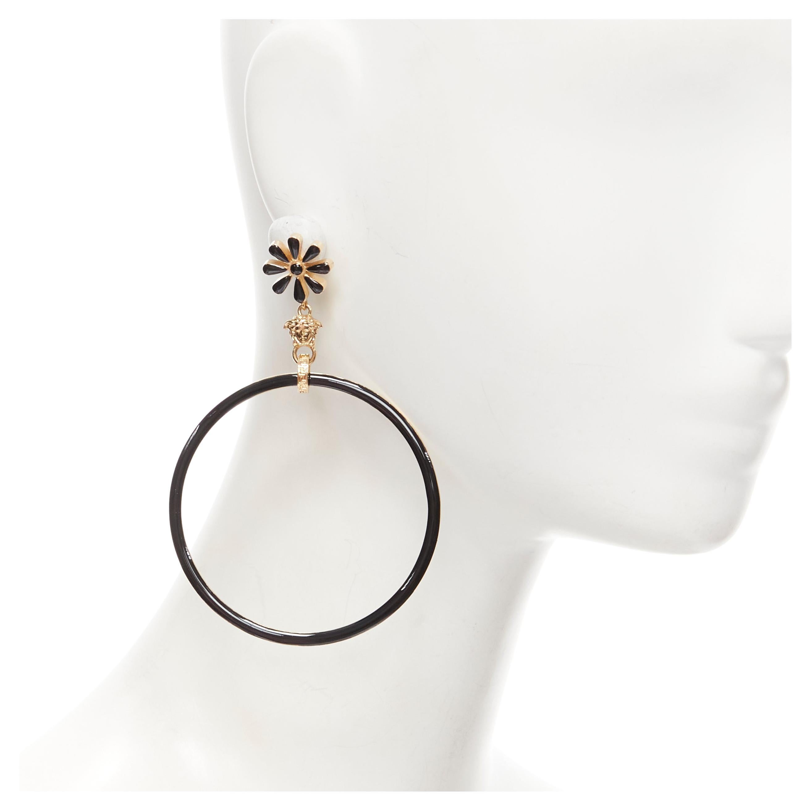 new VERSACE Palazzo Medusa snake head gold plated large statement ...