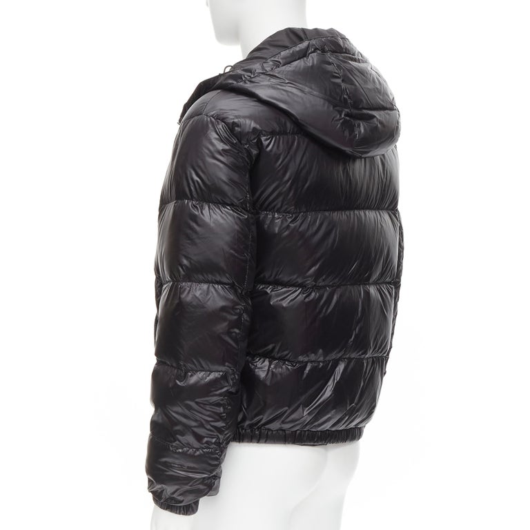 new VERSACE gold Medusa badge black goose down duvet puffer jacket IT50 L For Sale at 1stDibs