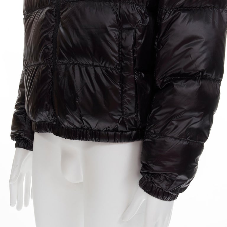 new VERSACE gold Medusa badge black goose down duvet puffer jacket IT50 L For Sale at 1stDibs