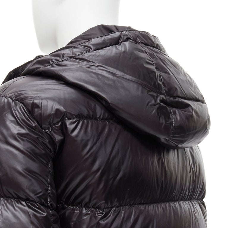 new VERSACE gold Medusa badge black goose down duvet puffer jacket IT50 L For Sale at 1stDibs