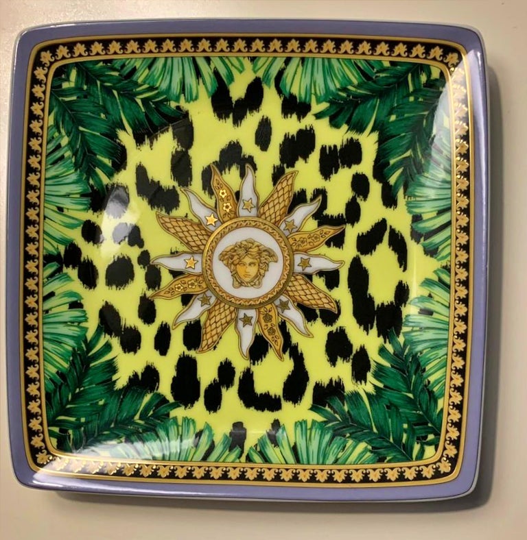 NEW Versace Home Jungle Collection Tray For Sale at 1stDibs
