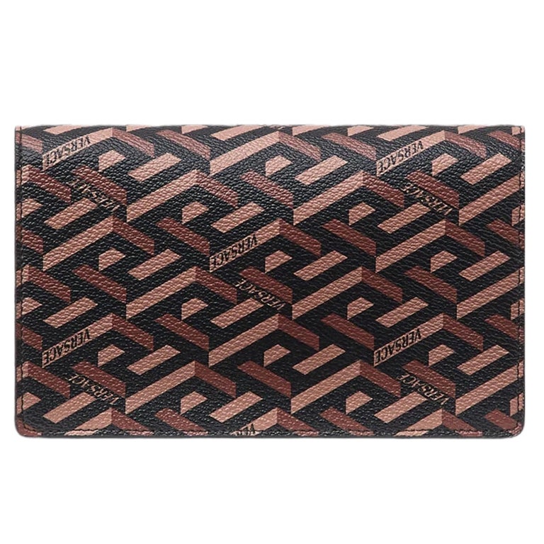 NEW Versace Red Virtus La Greca Monogram Leather Crossbody Bag For Sale ...