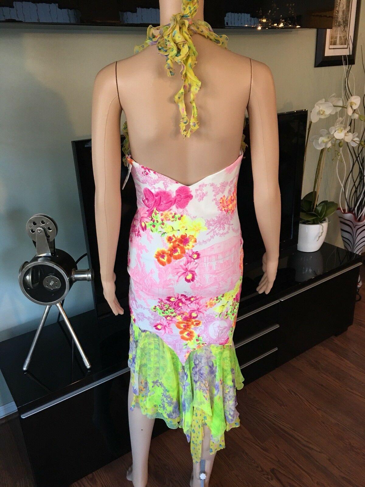 New Versace S/S 2004 Runway Plunging Neckline Low Back Dress at 1stDibs ...